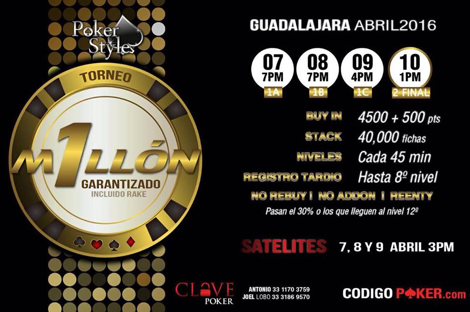 El 1 Millón Garantizado De Poker Style Tiene Dos Nuevos Clasificados ...