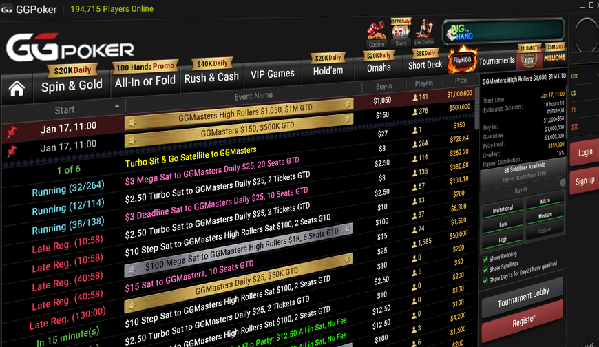 ¡Histórico! GGPoker supera los 10K en asientos de cash games