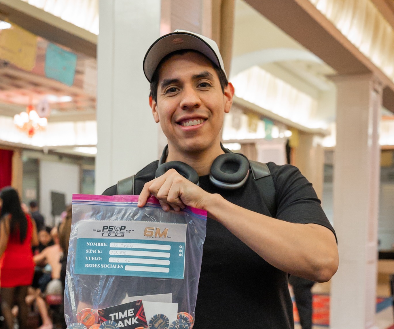 Joel Treviño lideró el Día 1A en el High Roller de la PSOP Cancún