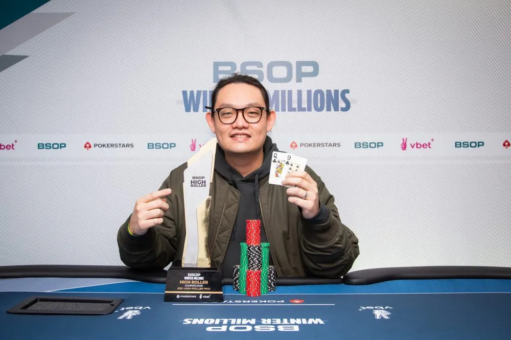 Won Win Liang vence 25K High Roller PKO do BSOP Winter Millions - Codigo Poker