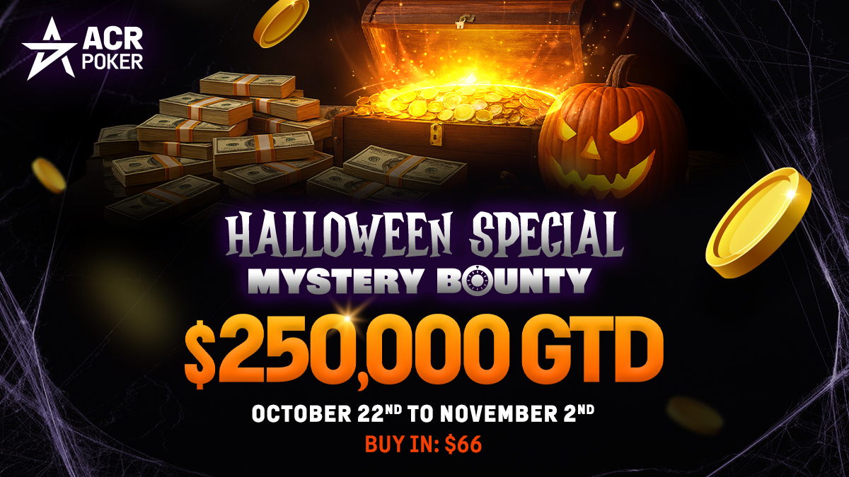 ACR Poker en Halloween: torneos especiales con Mistery Bounties